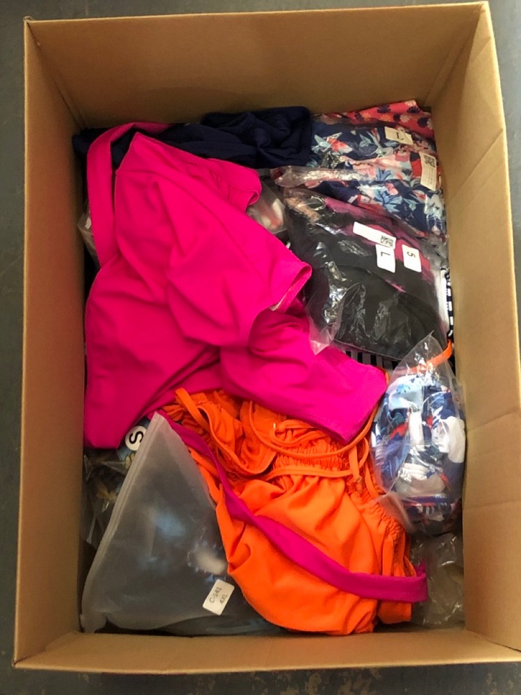 John Pye Auctions - BOX OF ASSORTED ADULT SWIMWEAR TO INCLUDE HALTER ...