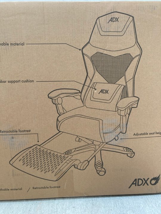 John Pye Auctions Adx Ergo X Gaming Chair Rrp £129 Location F8