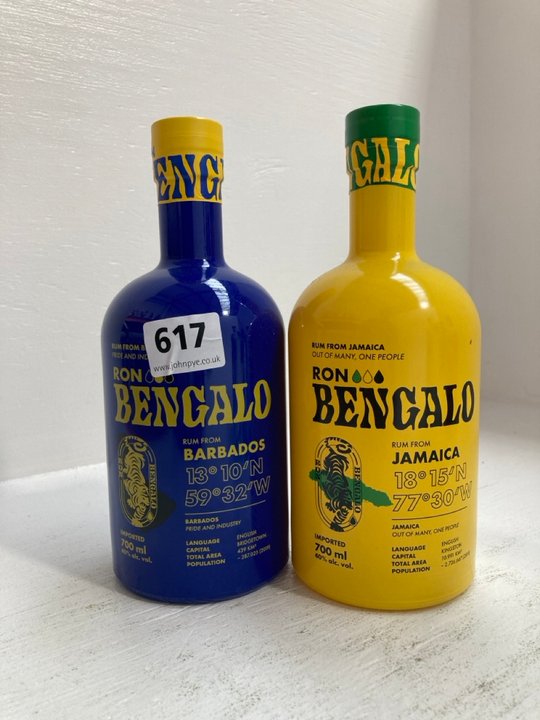 John Pye Auctions - 6 X ASSORTED SPIRITS TO INCLUDE RON BENGALO RUM ...