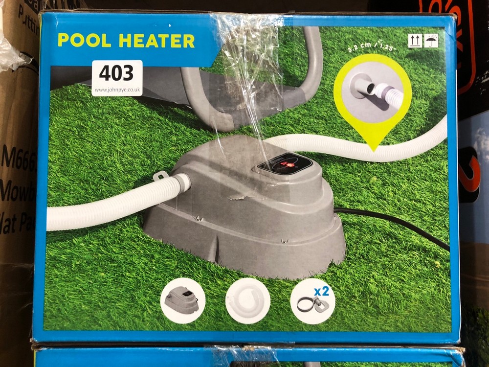 John Pye Auctions - BESTWAY FLOWCLEAR POOL HEATER 58259 - RRP £141 ...