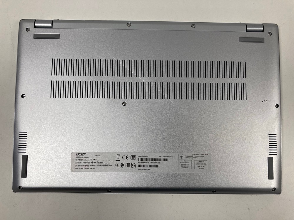 John Pye Auctions - ACER SWIFT 3 256 GB LAPTOP IN SILVER: MODEL NO ...