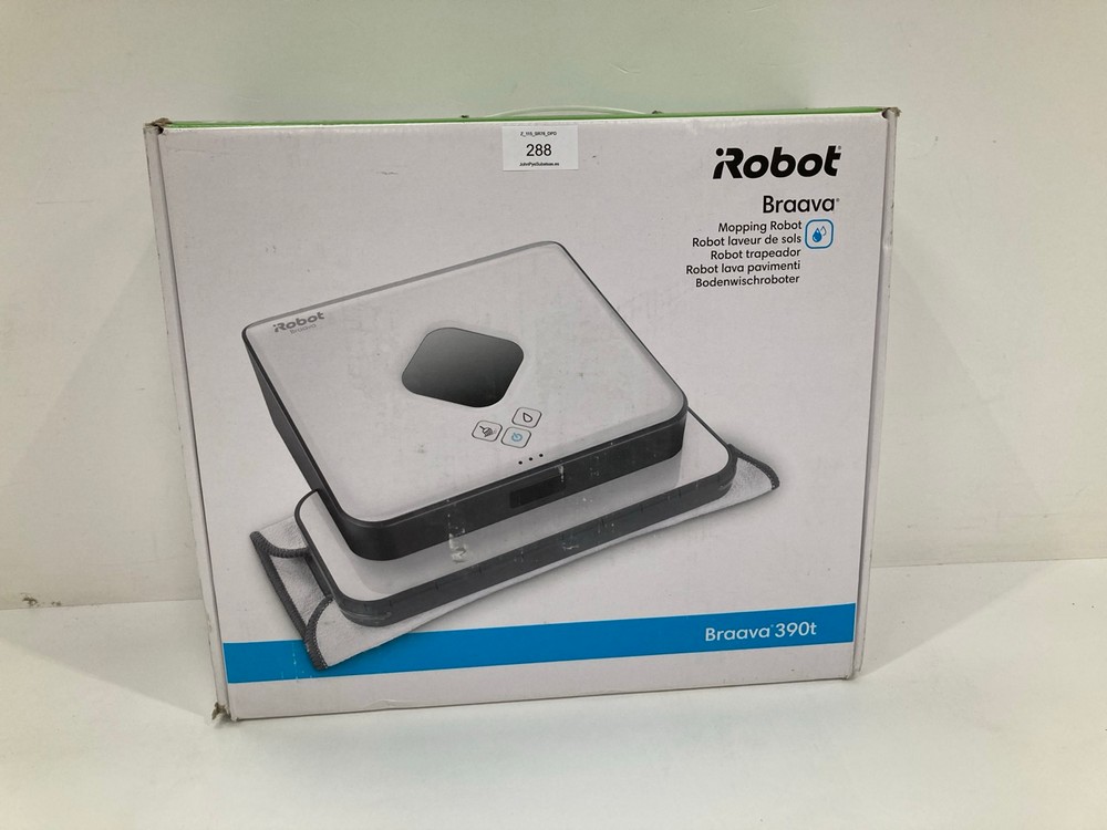 John Pye Auctions - IROBOT BRAAVA 390T - 2-IN-1 FLOOR MOPPING ROBOT ...