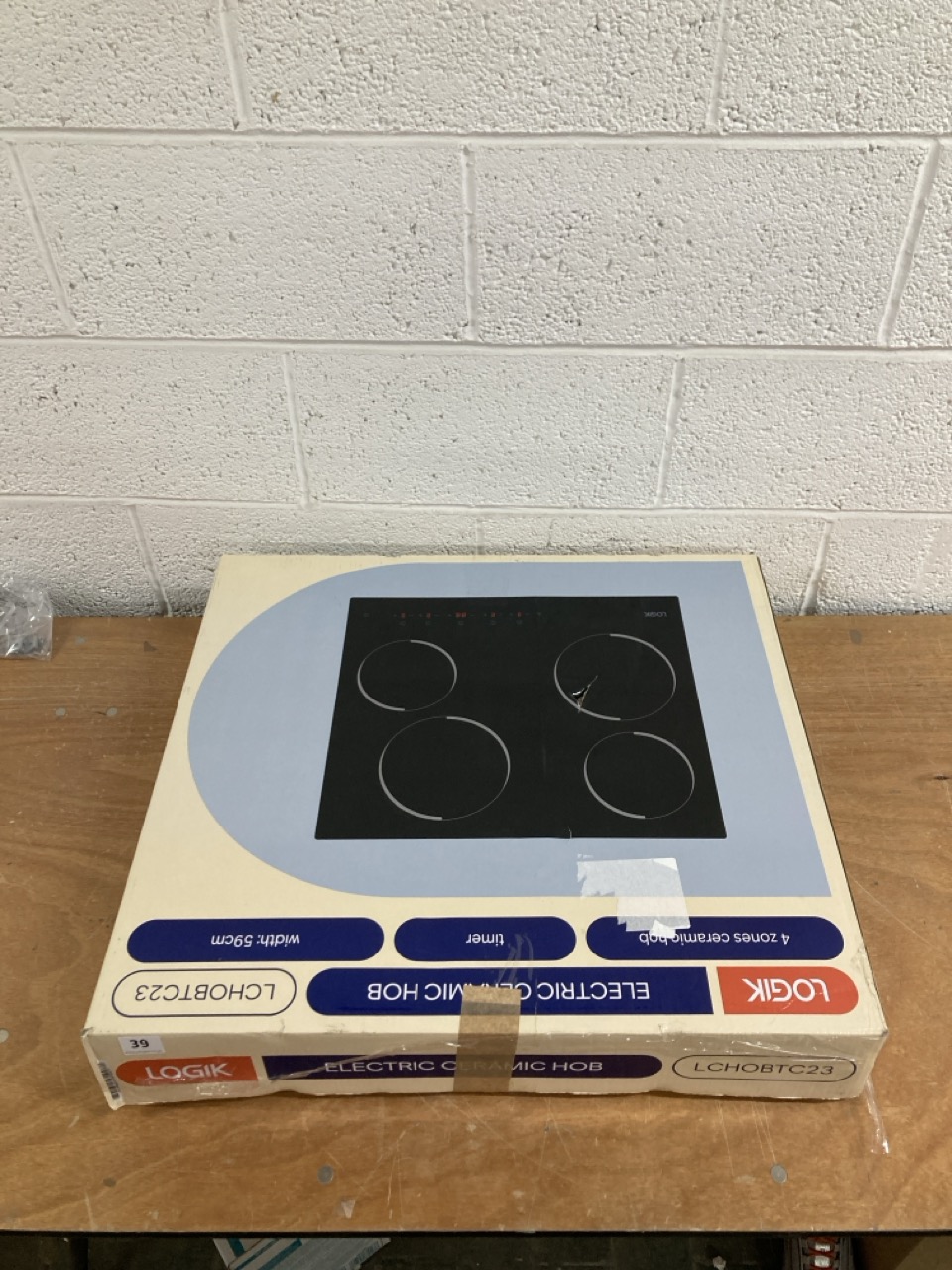 John Pye Auctions - LOGIK ELECTRIC CERAMIC HOB MODEL NO: LCHOBTC23