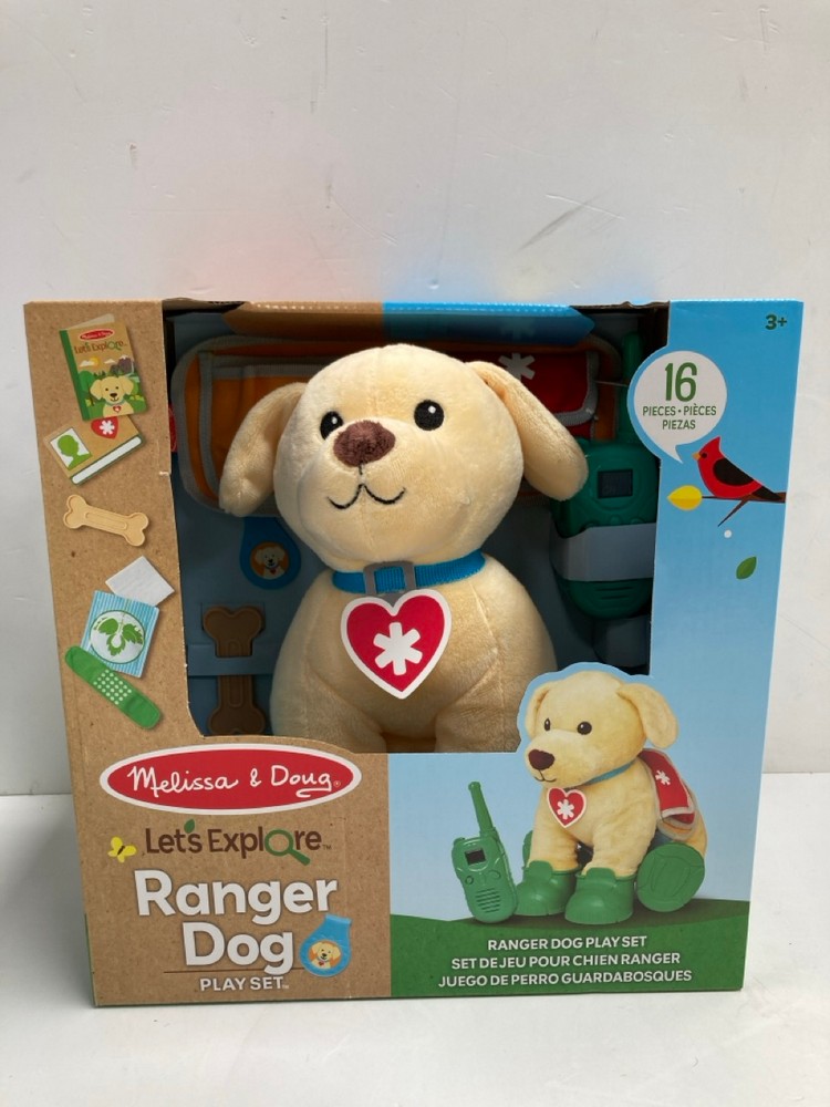 John Pye Auctions - 3 X MELISSA & DOUG STUFFED RANGER DOG WITH SEARCH ...