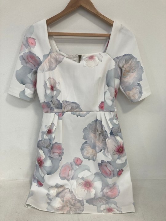 John Pye Auctions - TED BAKER WOMENS 3/4 SLEEVE TULIP SKIRT DRESS UK ...