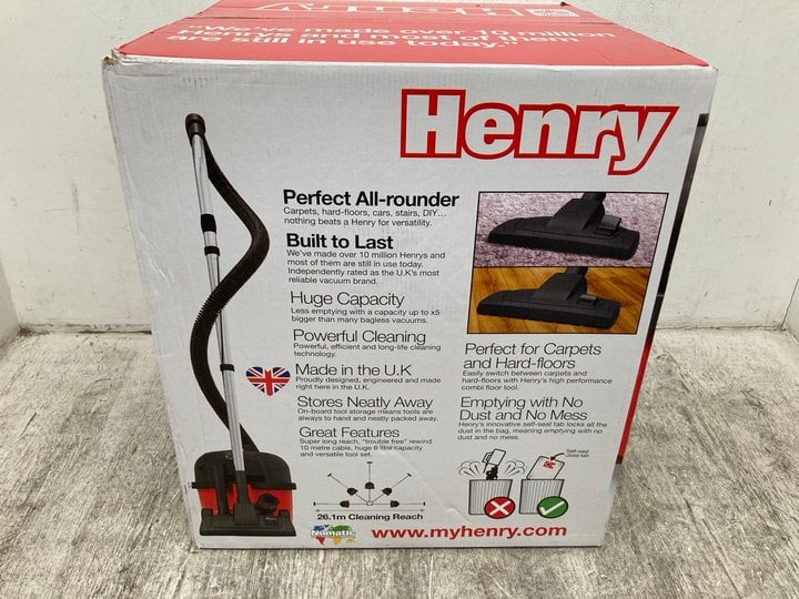John Pye Auctions - HENRY 160 VACUUM CLEANER - RRP: £ 127.99: LOCATION ...