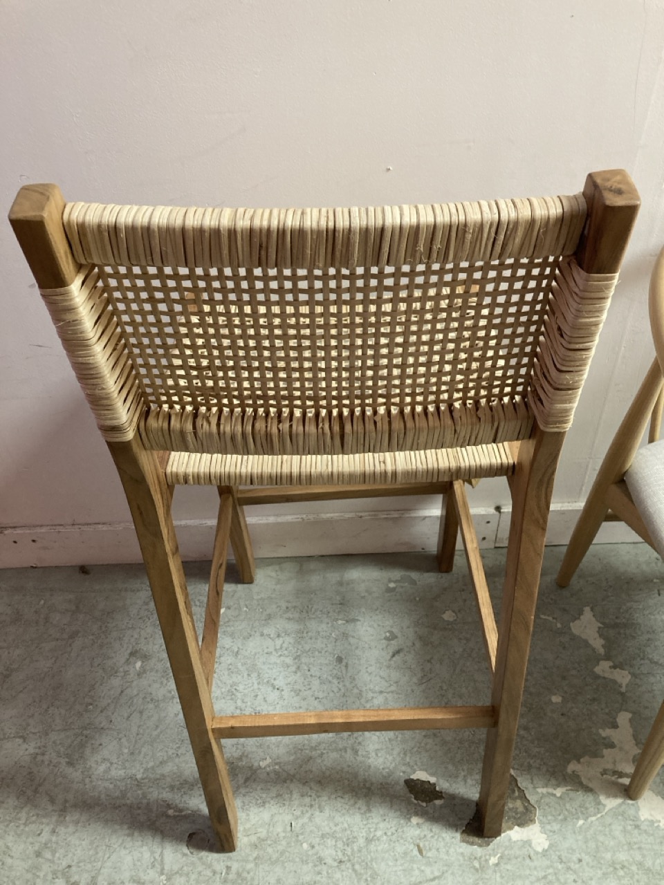 John Pye Auctions - A WOODEN BAR STOOL