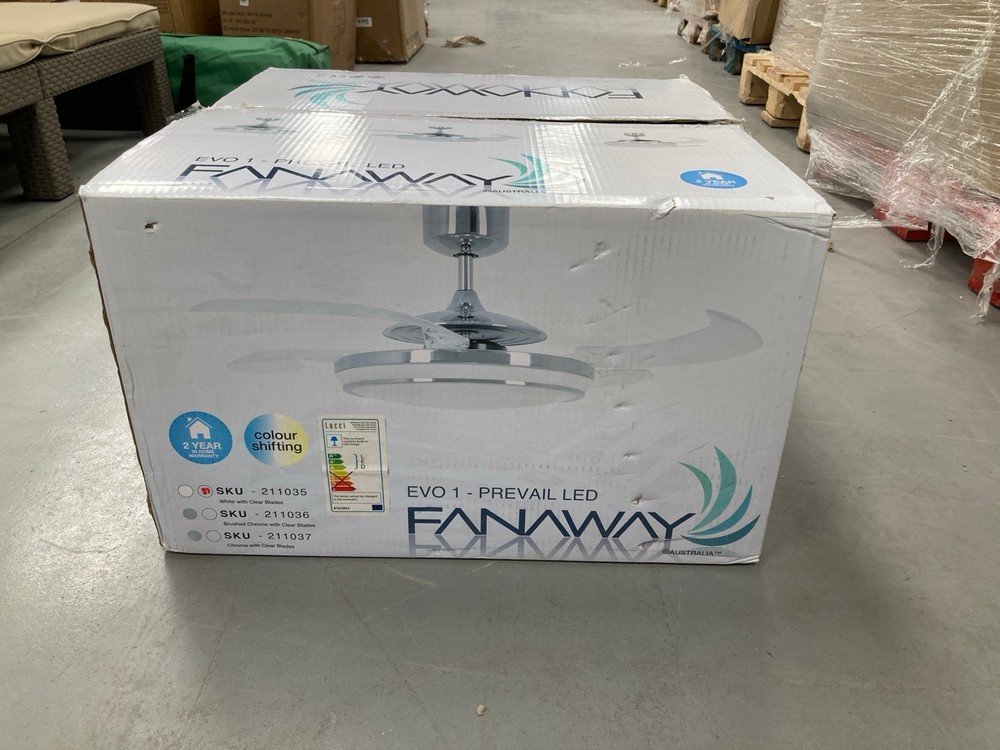 John Pye Auctions - FANAWAY CEILING FAN LED, WHITE.
