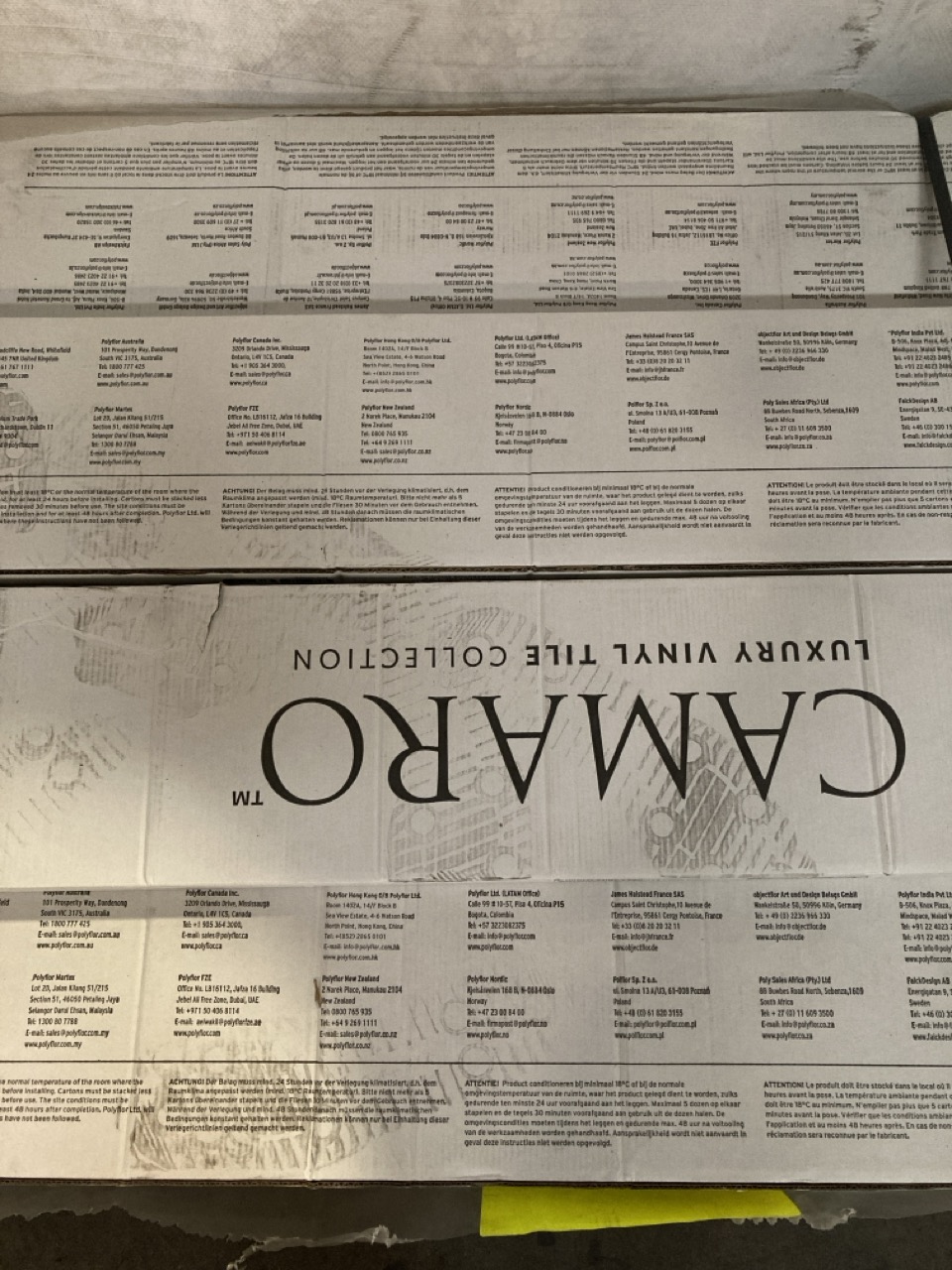 John Pye Auctions - A PALLET OF CAMARO LUXURY VINYL TILE COLLECTION