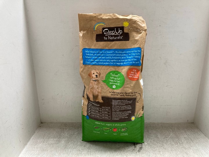 John Pye Auctions - BAG OF STEP UP TO NATURALS DOG FOOD AGES 1-7 YEARS ...