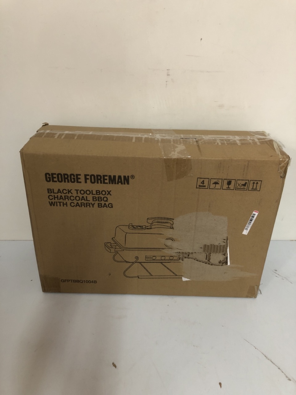 John Pye Auctions - GEORGE FOREMAN BLACK TOOLBOX CHARCOAL BBQ