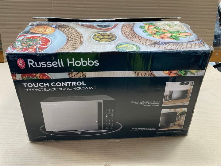 John Pye Auctions - RUSSELL HOBBS TOUCH CONTROL COMPACT BLACK DIGITAL ...