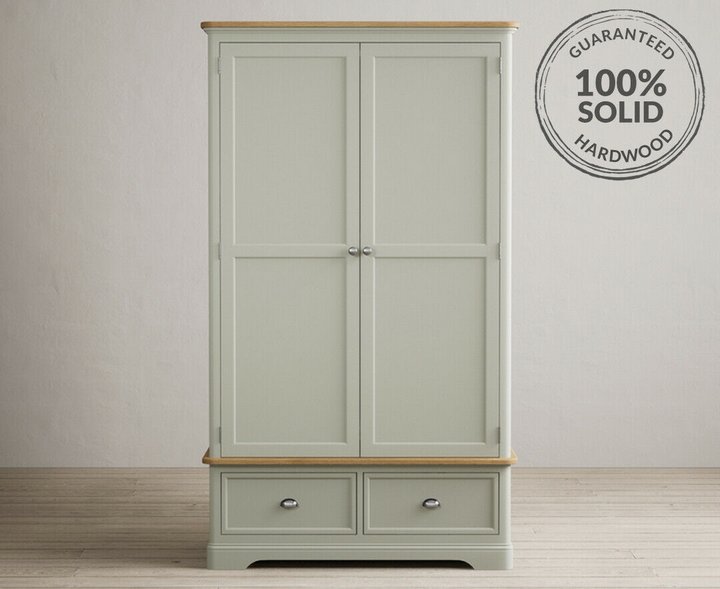 John Pye Auctions - BRAMPTON/LINTON/BRIDSTOW SOFT GREEN DOUBLE WARDROBE ...