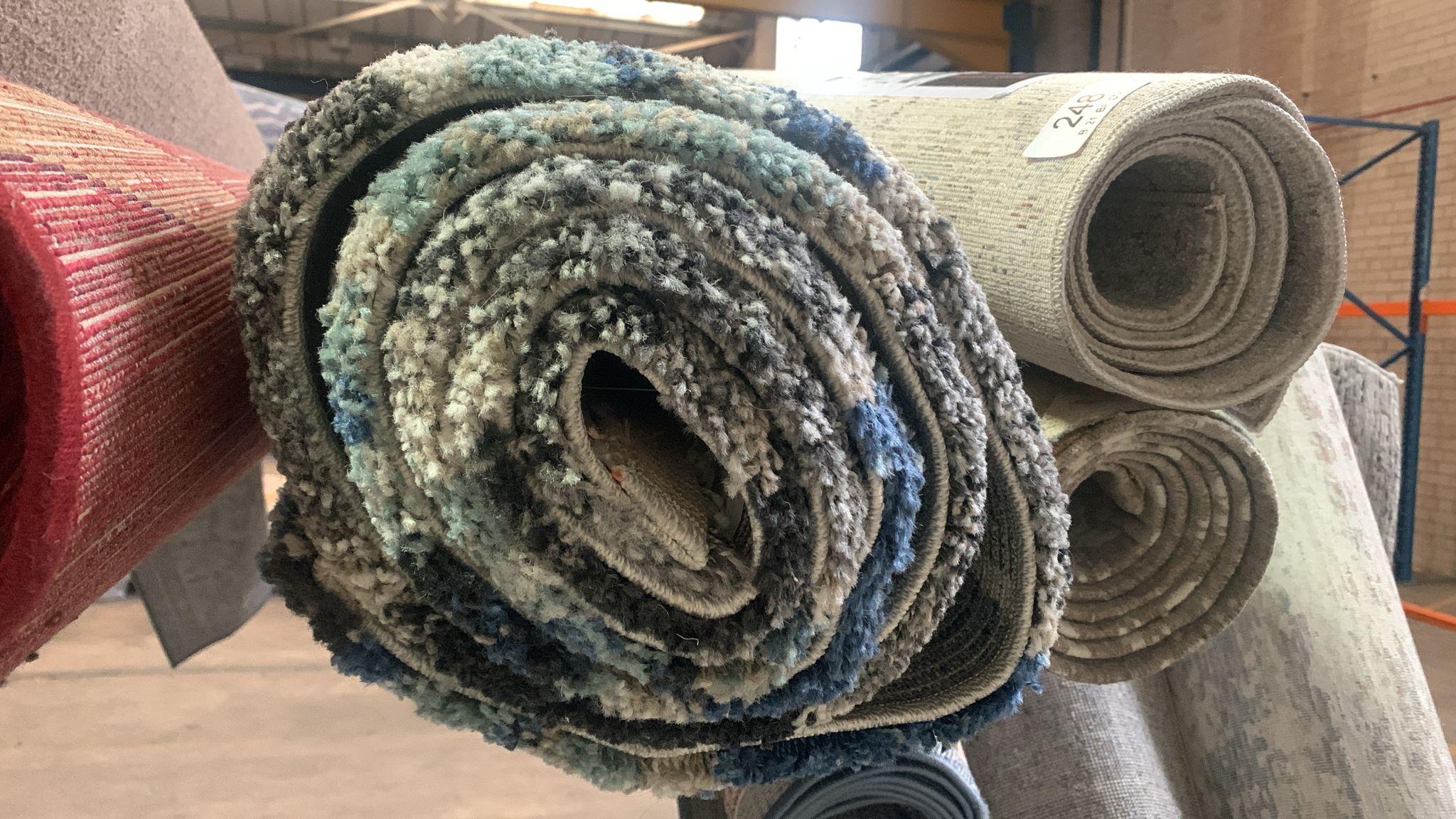 John Pye Auctions - MEHARI BLUE RUG (DIA 23CM X L 160CM X W 230CM)