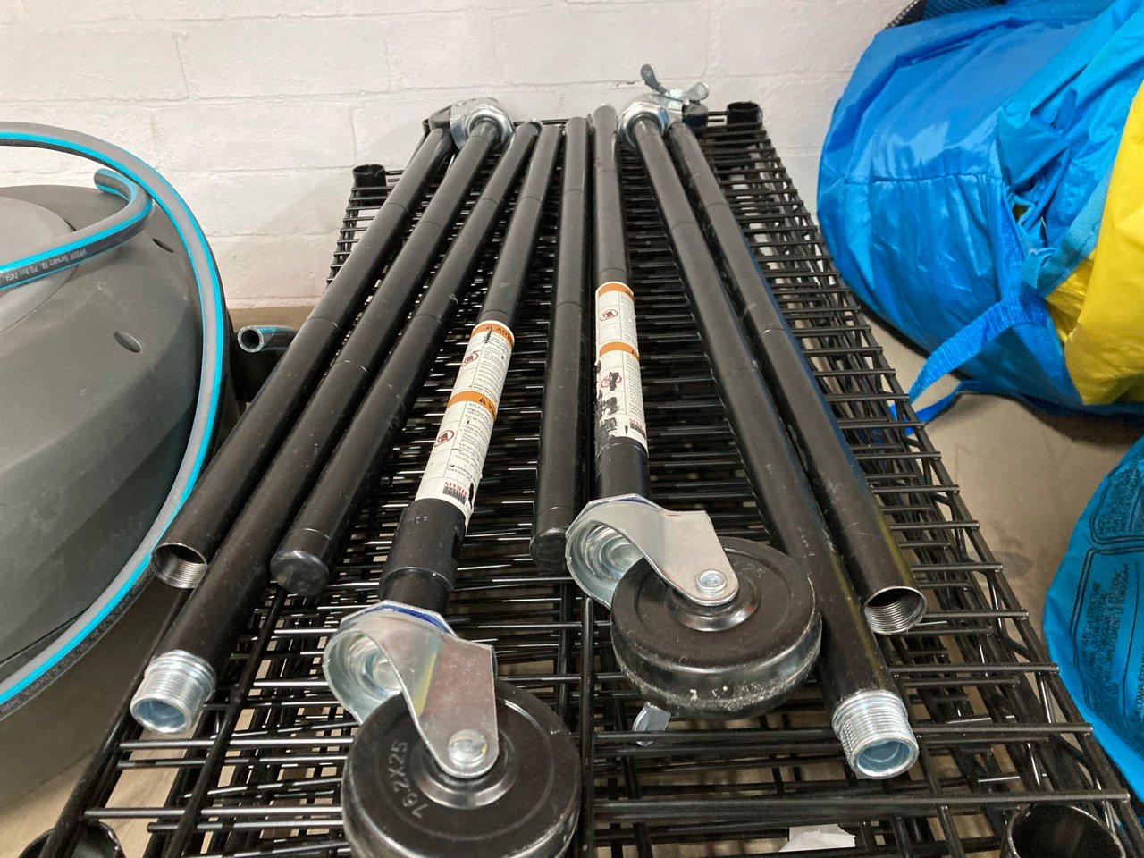 John Pye Auctions - WHEELED RACKING SET