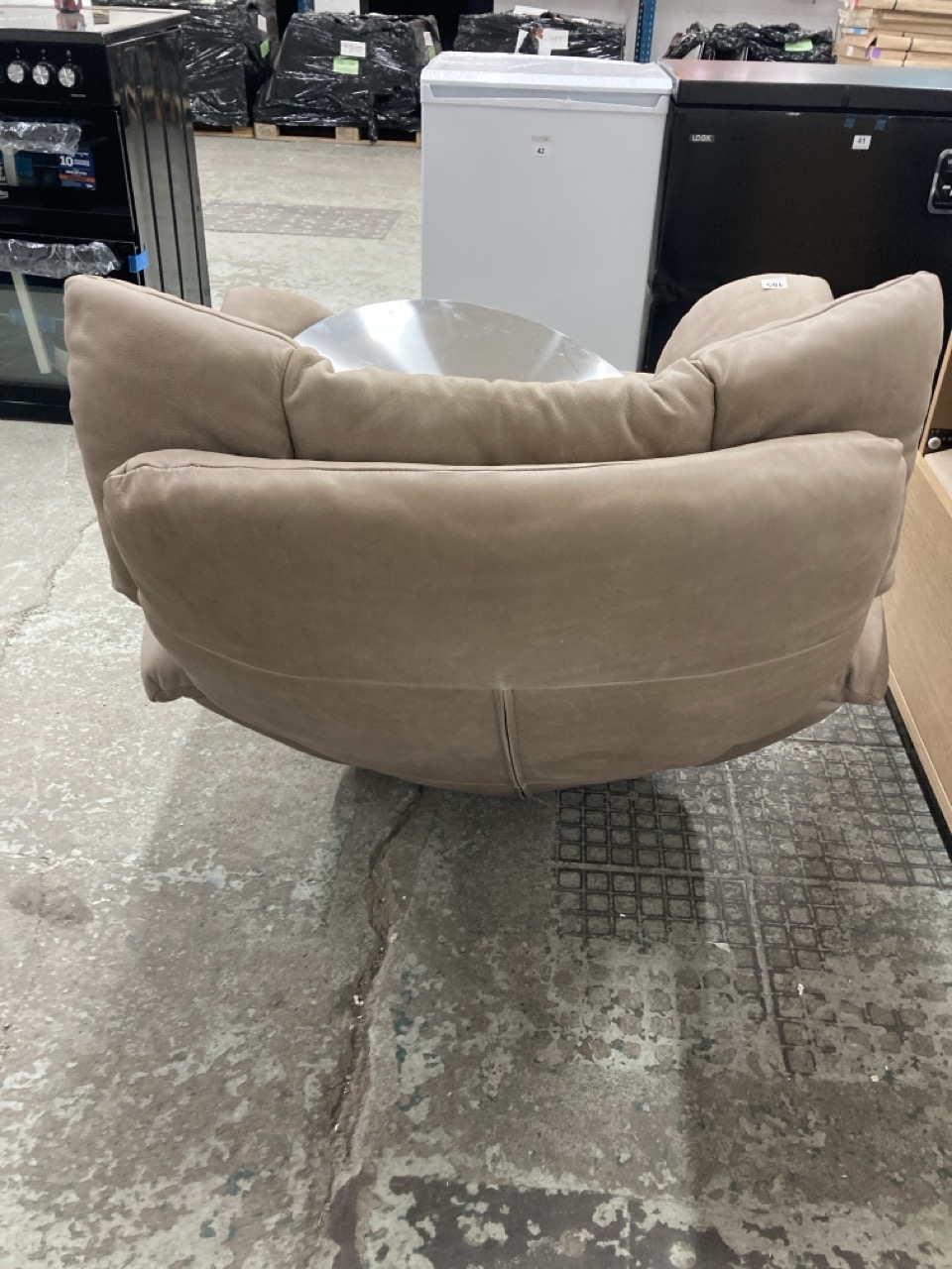 John Pye Auctions - JOHN LEWIS LEATHER RELAXER CHAIR AND A CHEST OF DRAWERS