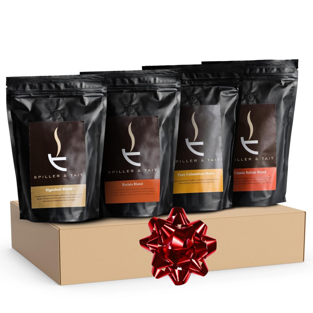 John Pye Auctions - 4 X SPILLER & TAIT COFFEE BEANS GIFT SET | WHOLE ...