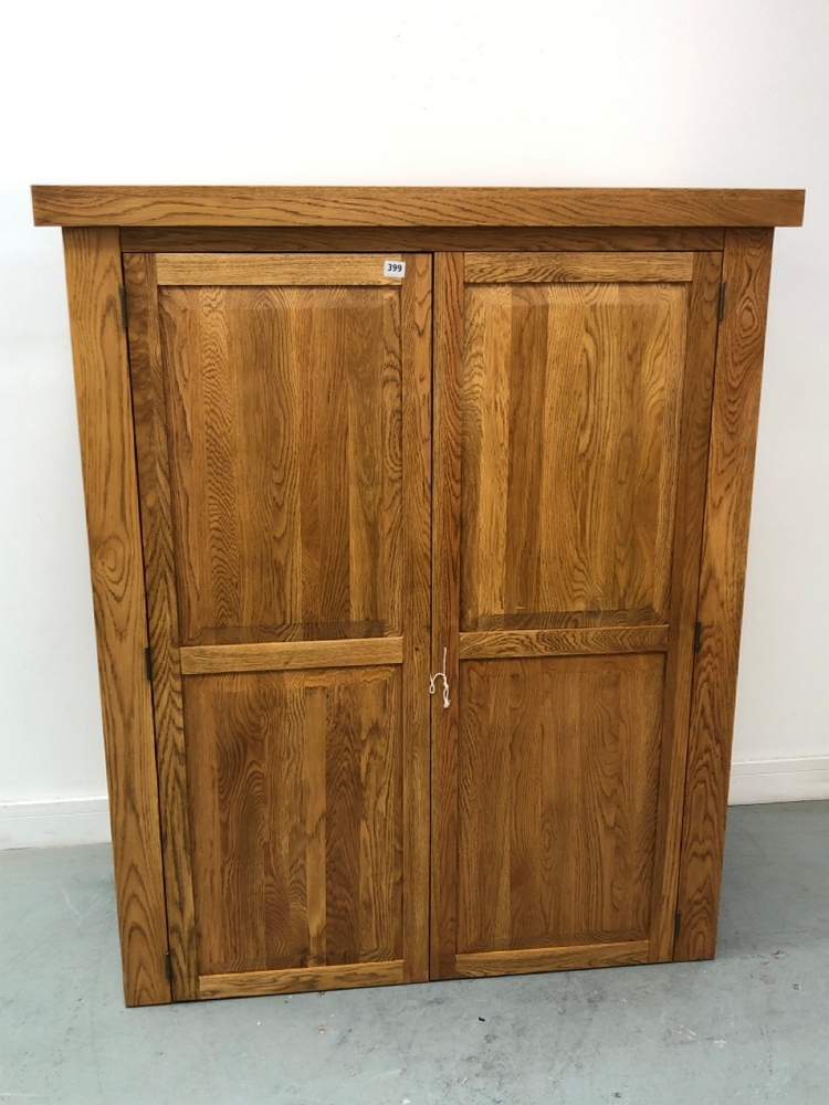 John Pye Auctions - HERCULES RUSTIC SOLID OAK DOUBLE WARDROBE RRP- £ ...