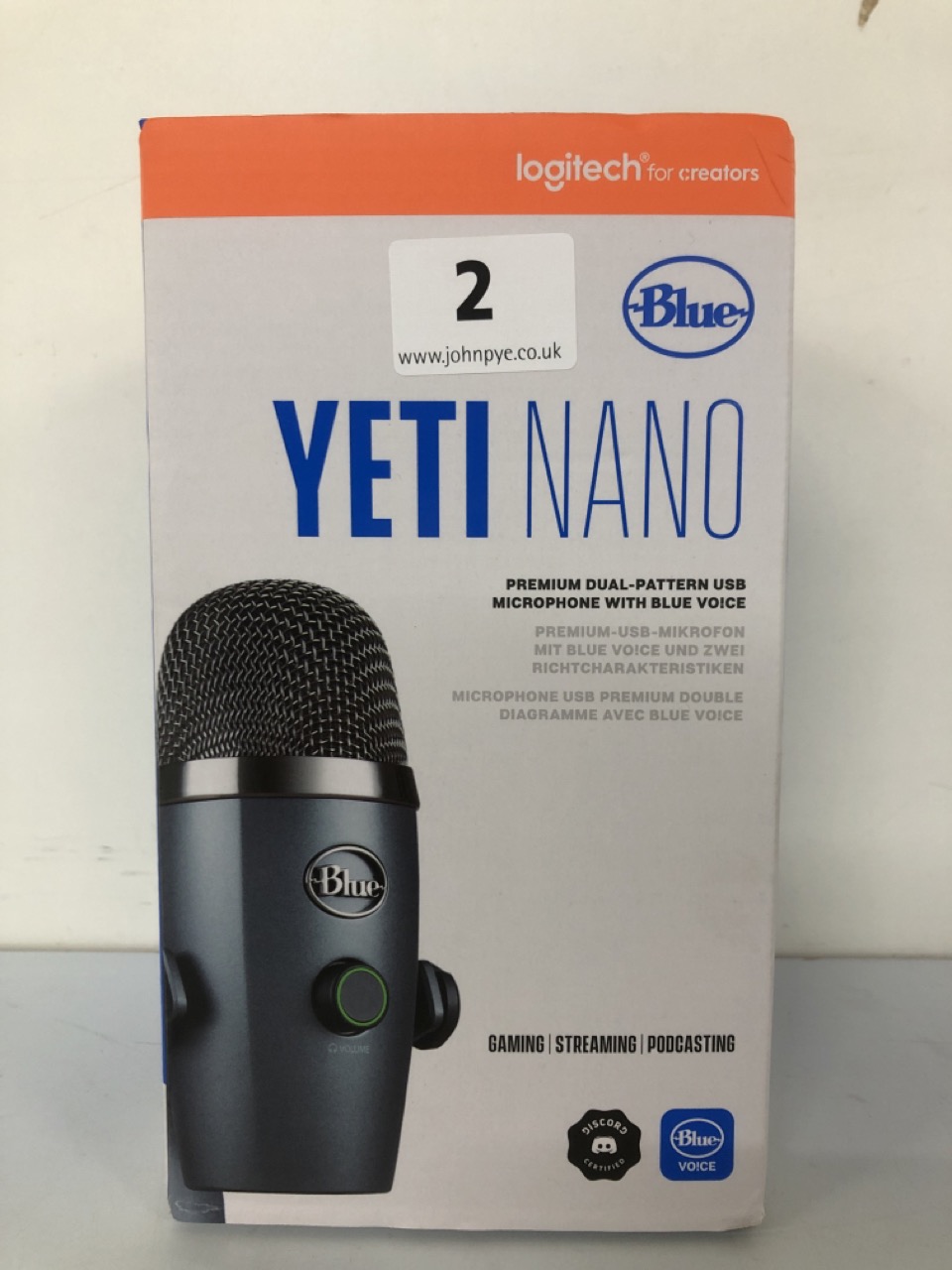 John Pye Auctions - BLUE YETI NONA PREMIUM DUAL-PATTERN USB MICROPHONE ...