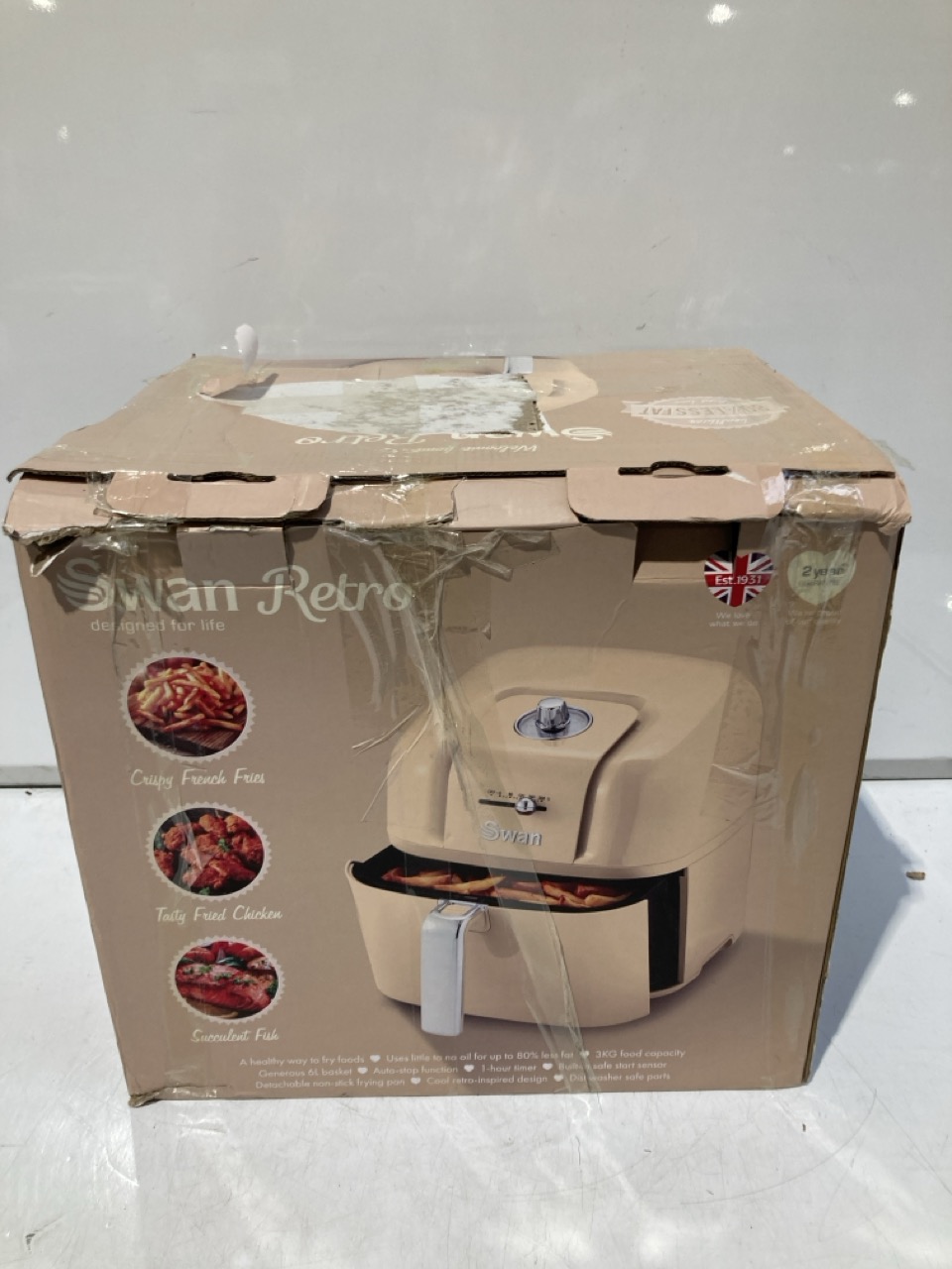 John Pye Auctions - SWAN RETRO CREAM AIRFRYER