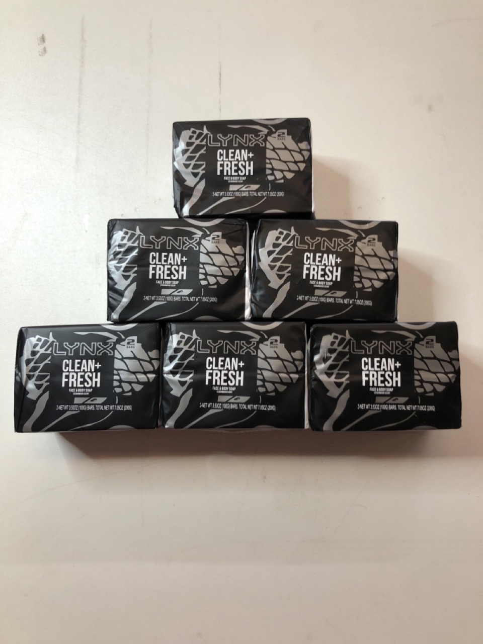 John Pye Auctions - 6 X LYNX CLEAN & FRESH FACE & BODY SOAP