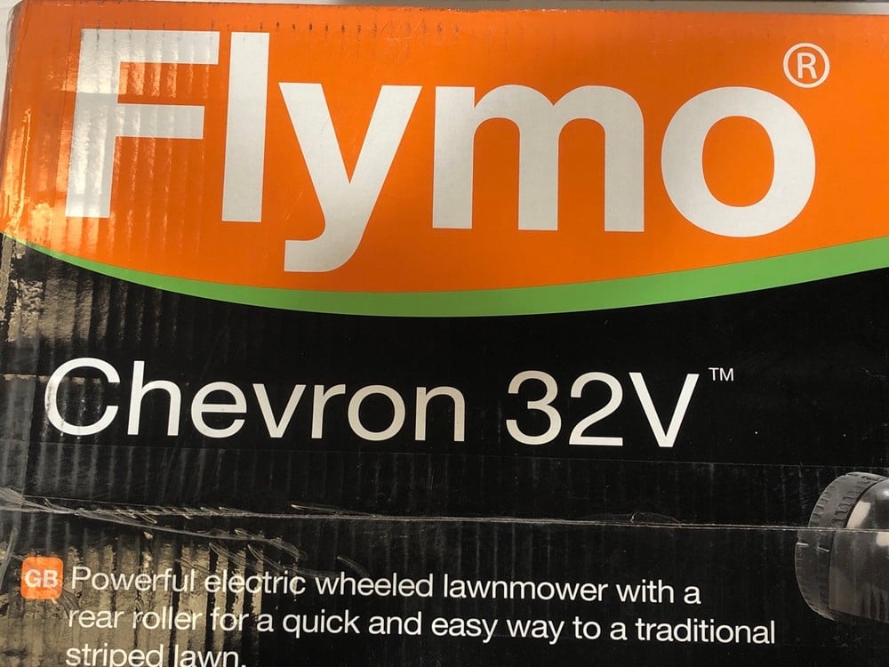 John Pye Auctions - FLYMO CHEVRON 32V ELECTRIC WHEELED LAWNMOWER - RRP ...