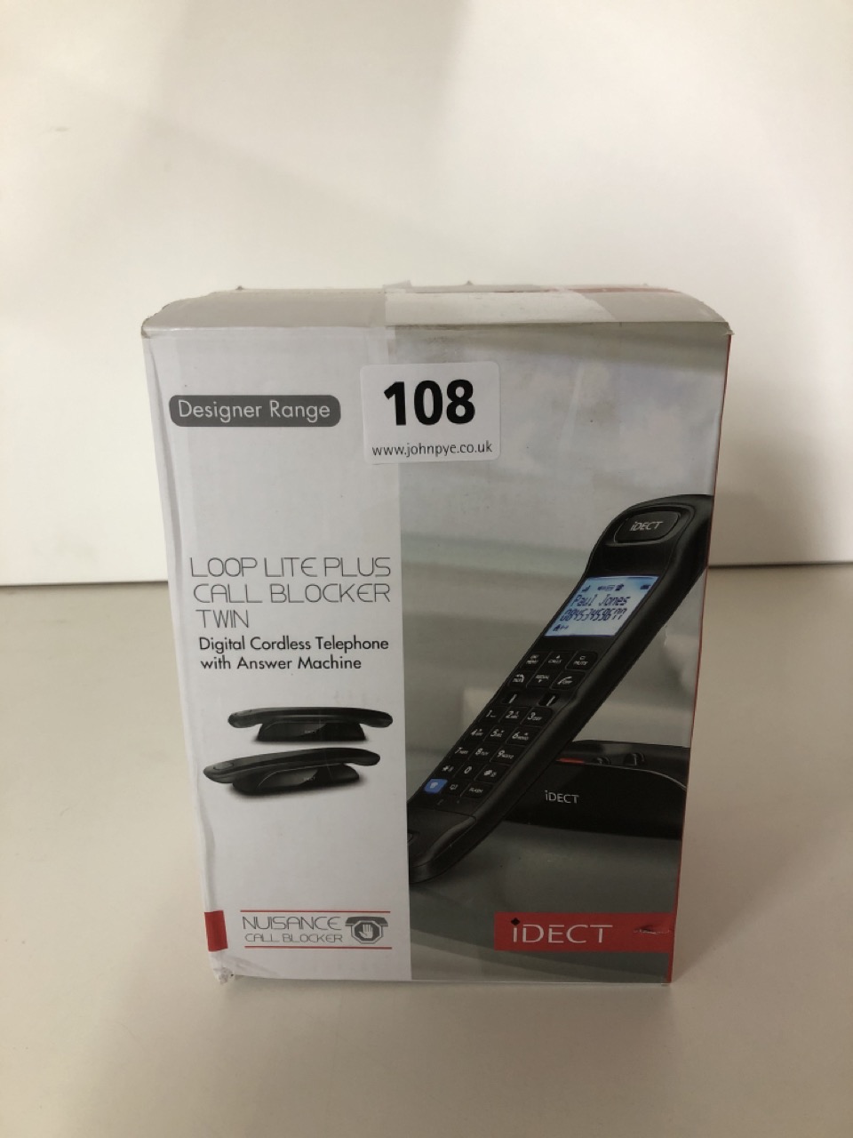 John Pye Auctions - IDECT DIGITAL CORDLESS TELEPHONE WITH ANSWER MACHINE