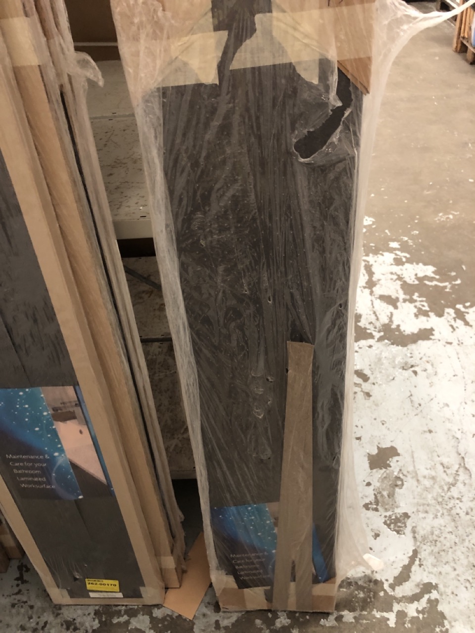John Pye Auctions - 1300MM X 265MM X 28MM LAMINATE BATHROOM COUNTERTOP ...