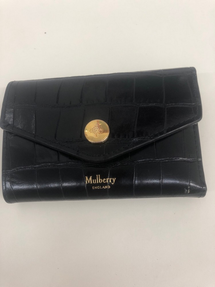 John Pye Auctions - MULBERRY LEATHER CROC SKINS PATENT COIN PURSE IN ...