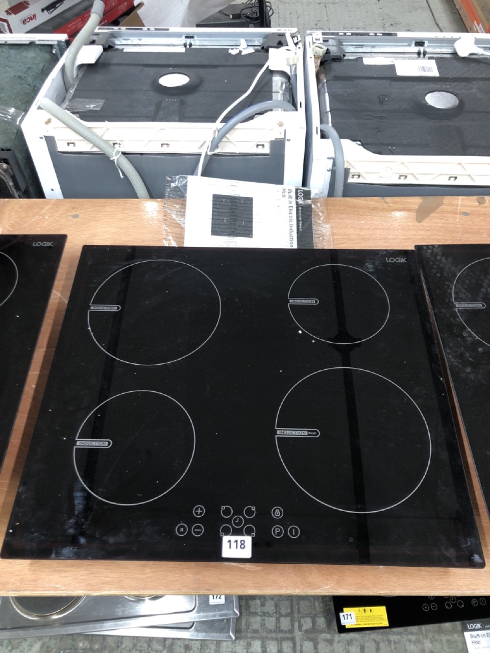 John Pye Auctions - LOGIK 4 BURNER CERAMIC INDUCTION HOB MODEL ...