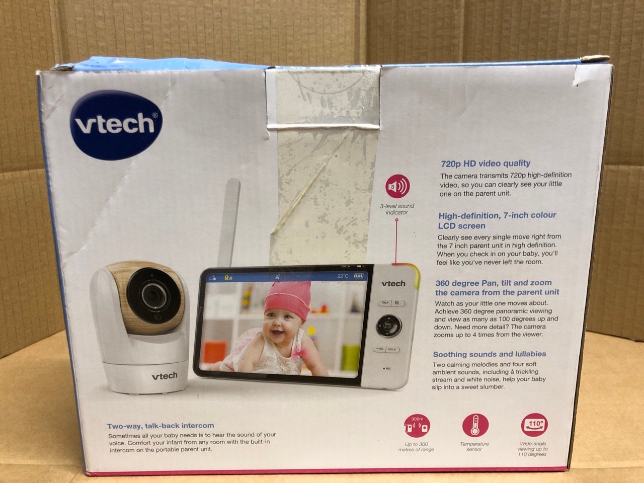 John Pye Auctions - VTECH 7" HIGH DEFINITION PAN & TILT BABY MONITOR ...