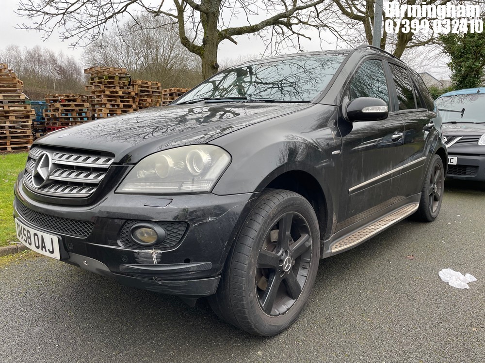 John Pye Vehicle Auctions - Location: Birmingham - 2008 MERCEDES ML320 ...